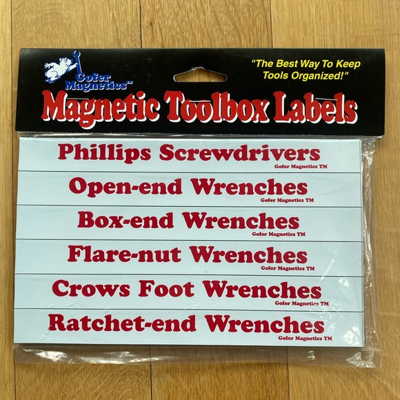 Gofer | Other | Gofer Magnetic Toolbox Labels | Poshmark